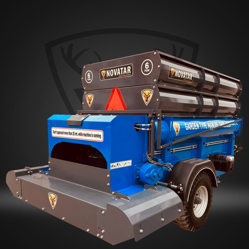 6 M³ MANURE SPREADER TRAILER BETWEEN TREES (Super Garden Series ...