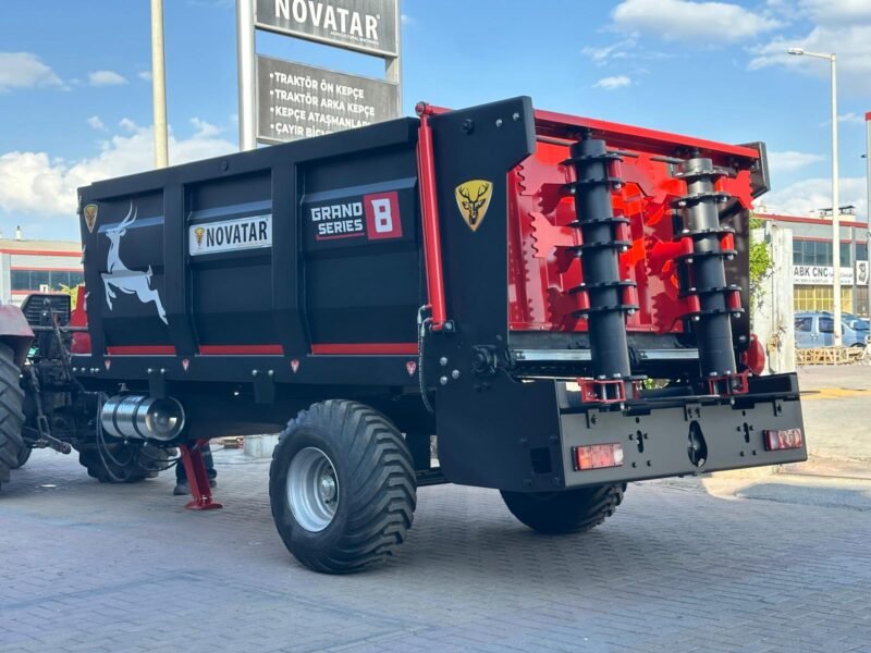 6 M3 (8 ton) Compost Spreader / Manure Spreader Trailer - Novatar Tarım ...