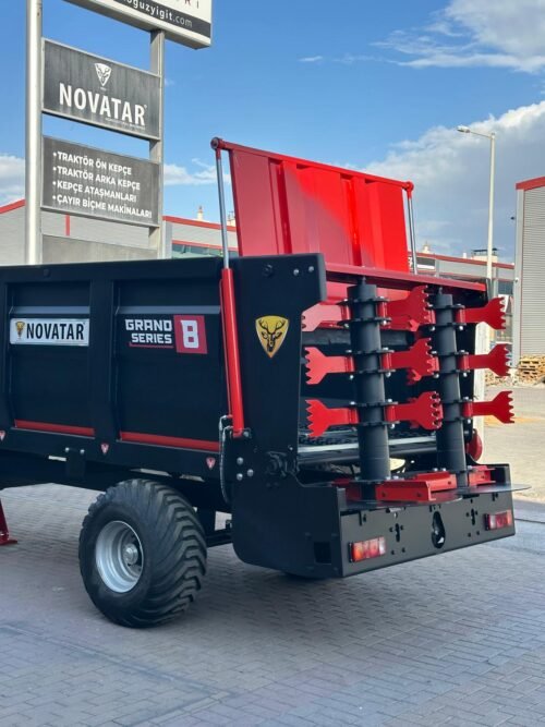 6 M3 (8 ton) Compost Spreader / Manure Spreader Trailer - Novatar Tarım ...