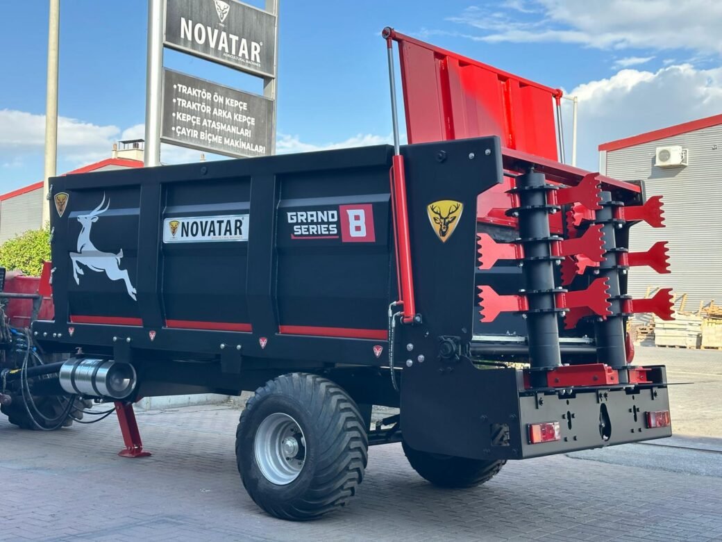 6 M3 (8 ton) Compost Spreader / Manure Spreader Trailer - Novatar Tarım ...